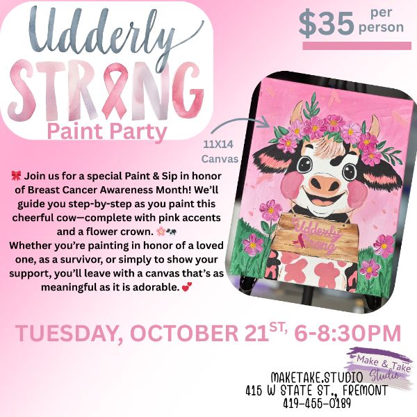 Udderly Strong Paint Party Fremont Event