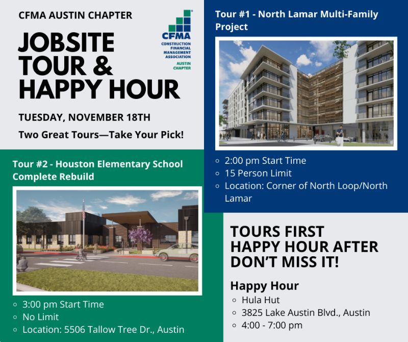 Jobsite Tours & Happy Hour Event