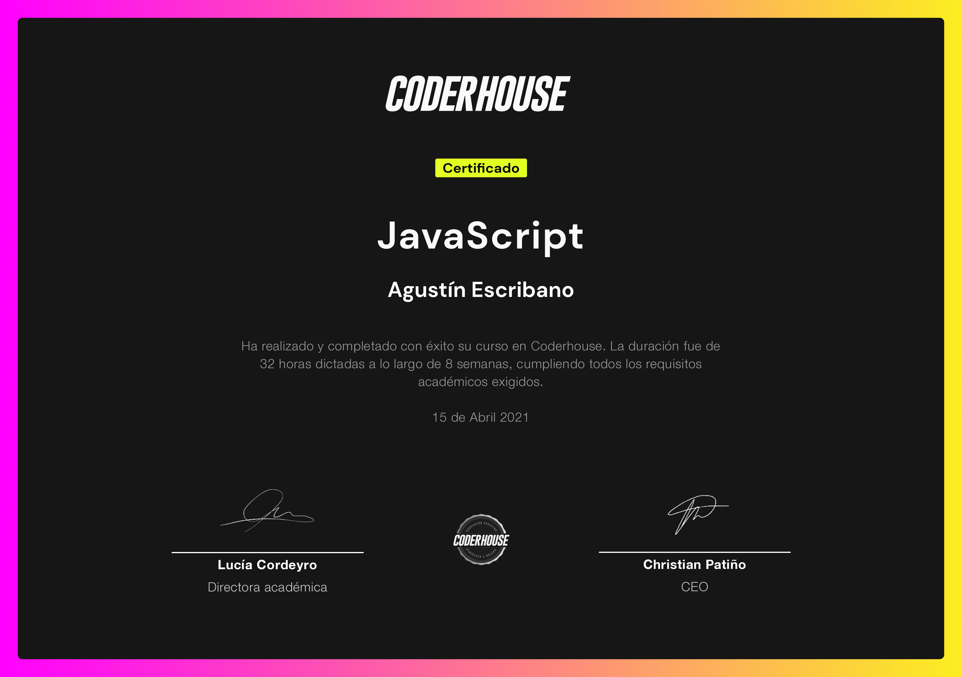 Agustín Escribano - Tech Lead | Expert in Frontend Architecture | React.js & Next.js Specialist ...