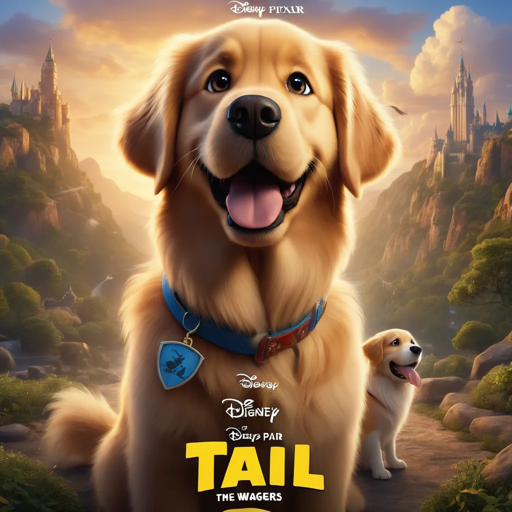 disney pixar ai dog adventure poster - Disney Pixar AI Generator