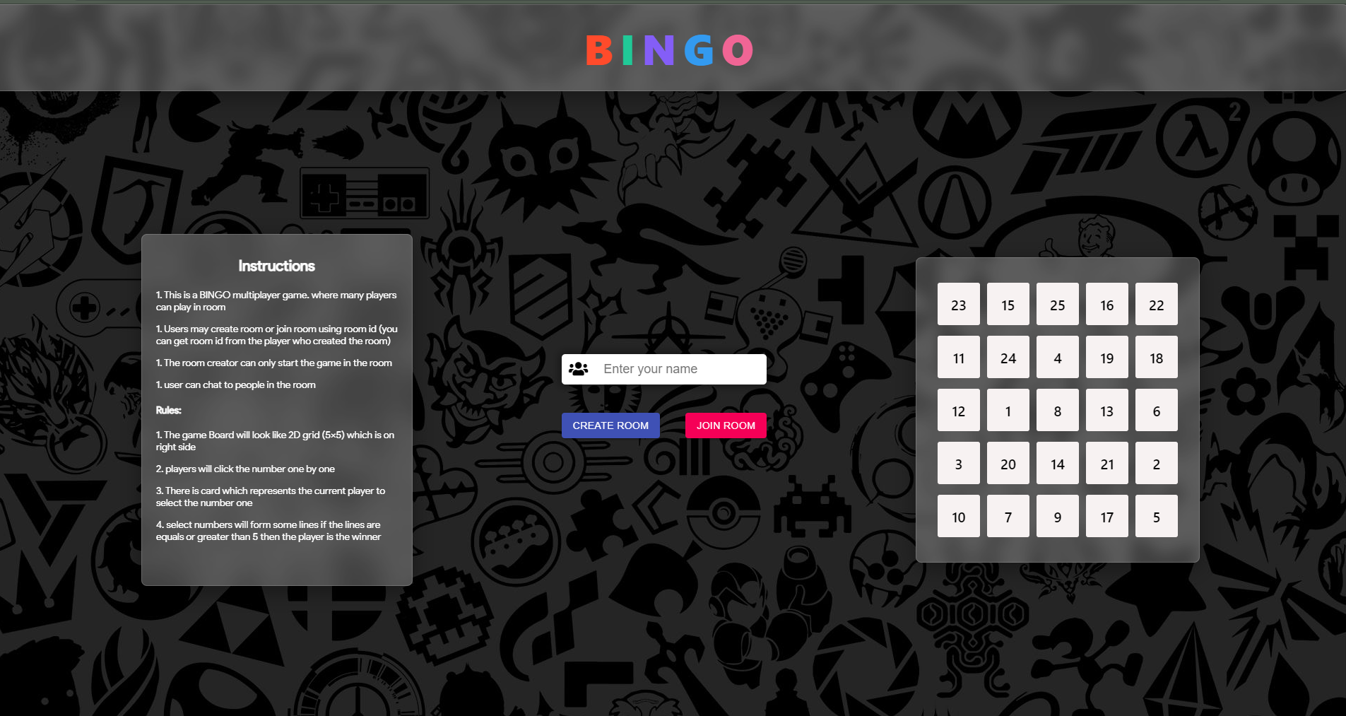 GitHub - jithendhra567/Bingo: Online multiplayer game