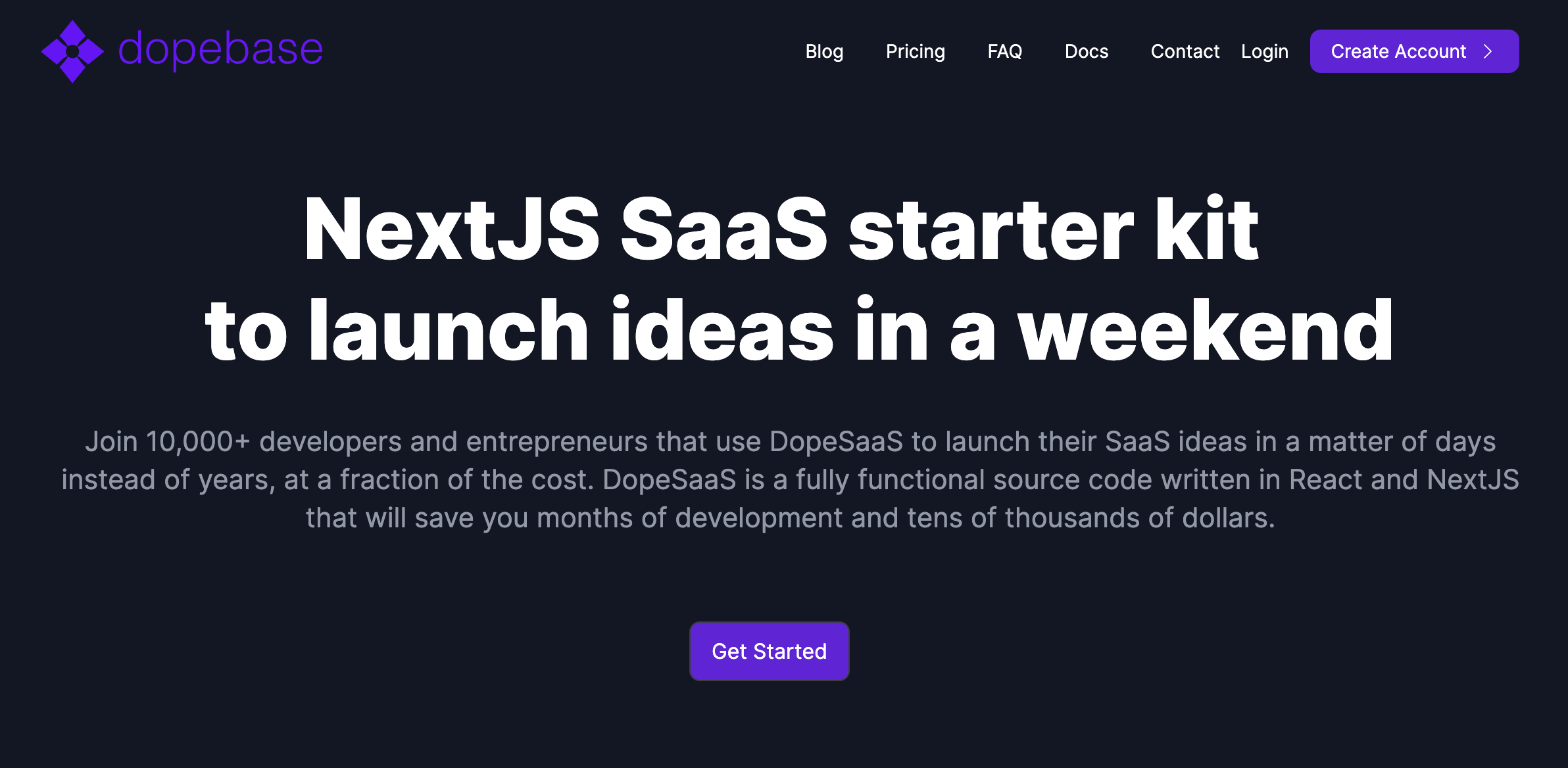 SaaS Starter Kit in NextJS | DopeSaaS