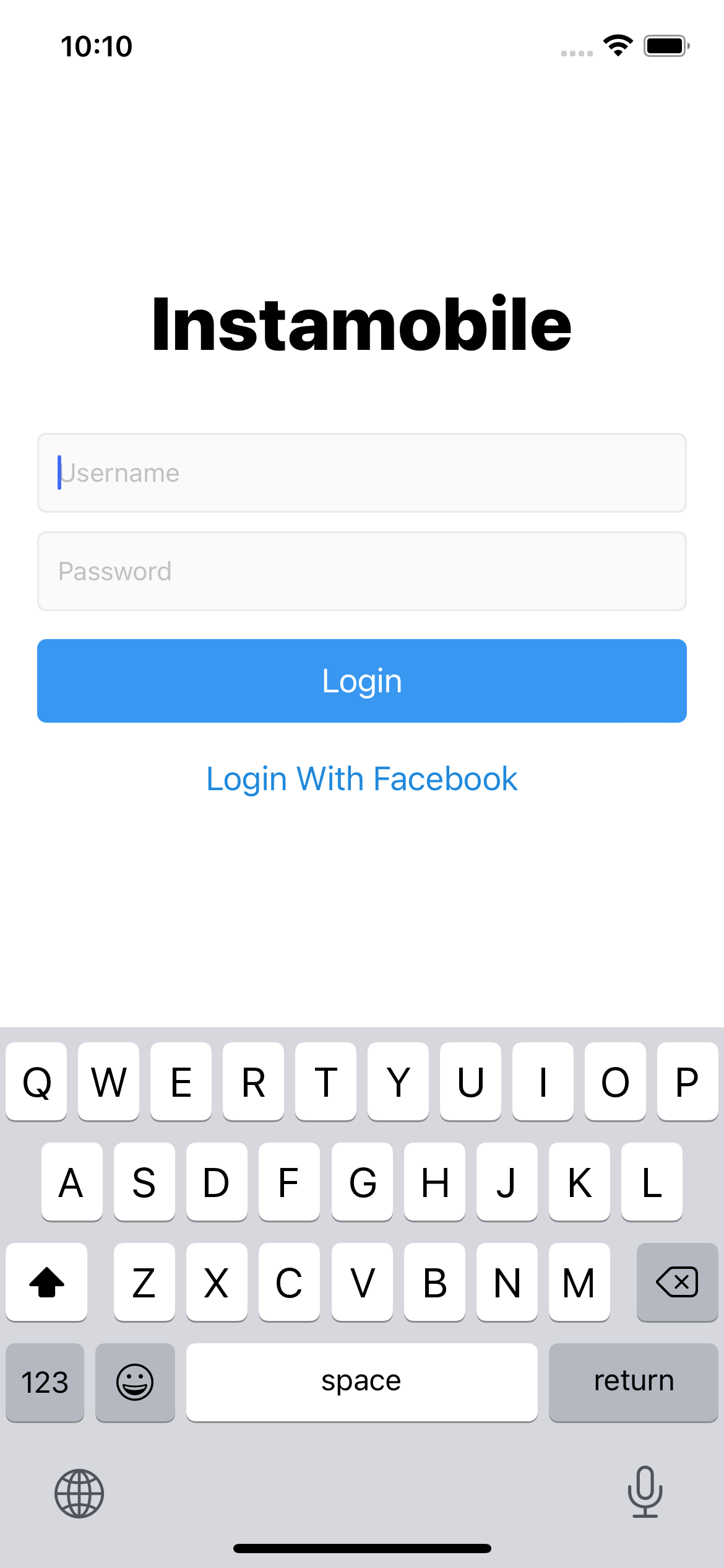 Login Screen App Template in React Native - Free Download