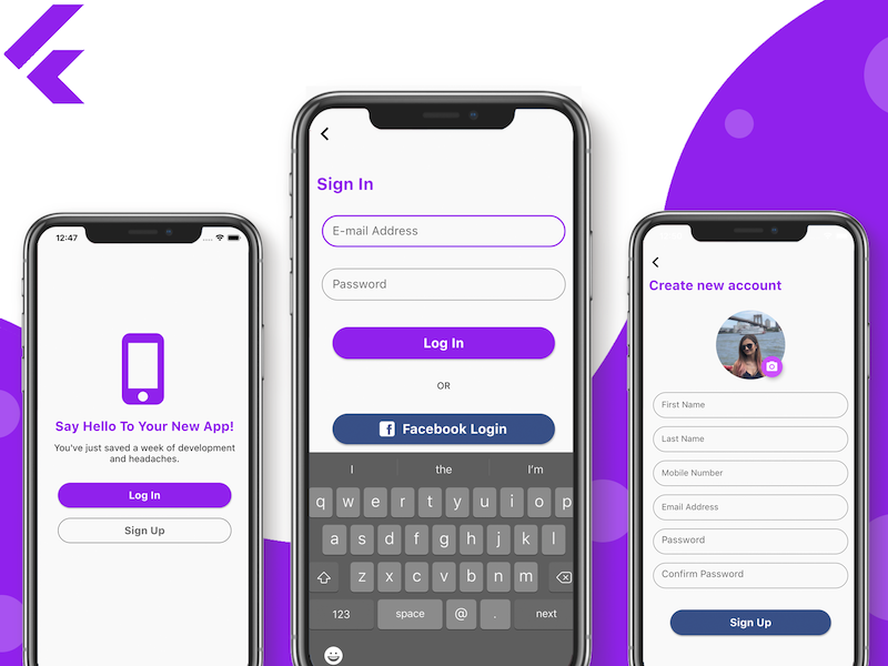 Flutter Login Screen with Firebase Auth and Facebook - Instaflutter