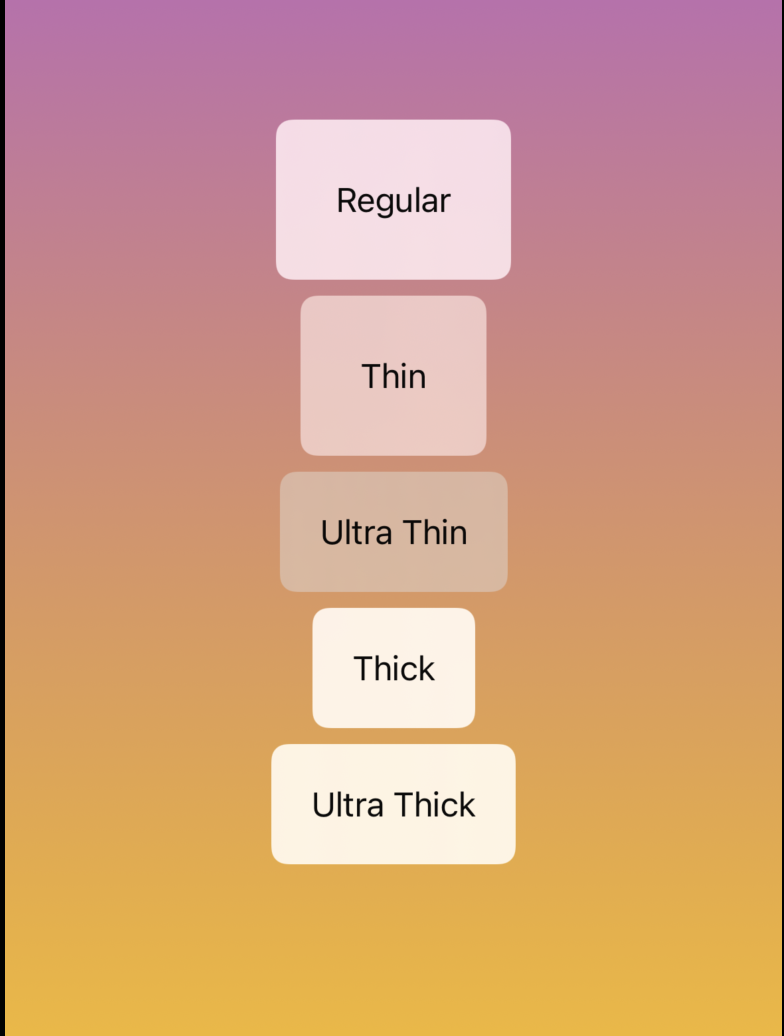 How To Use Blur View Modifier And Material Type In Swiftui