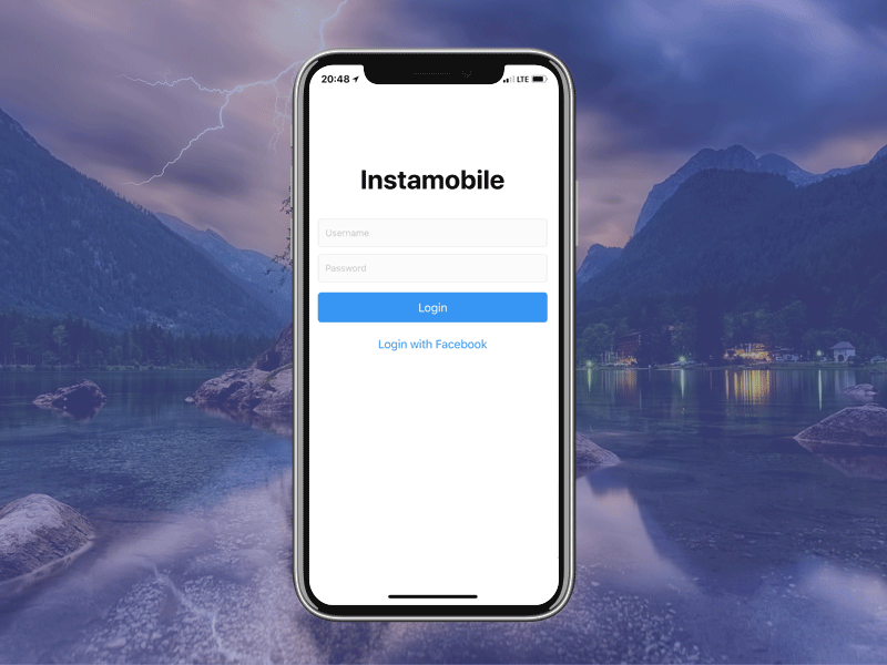 Login Screen App Template in React Native - Free Download