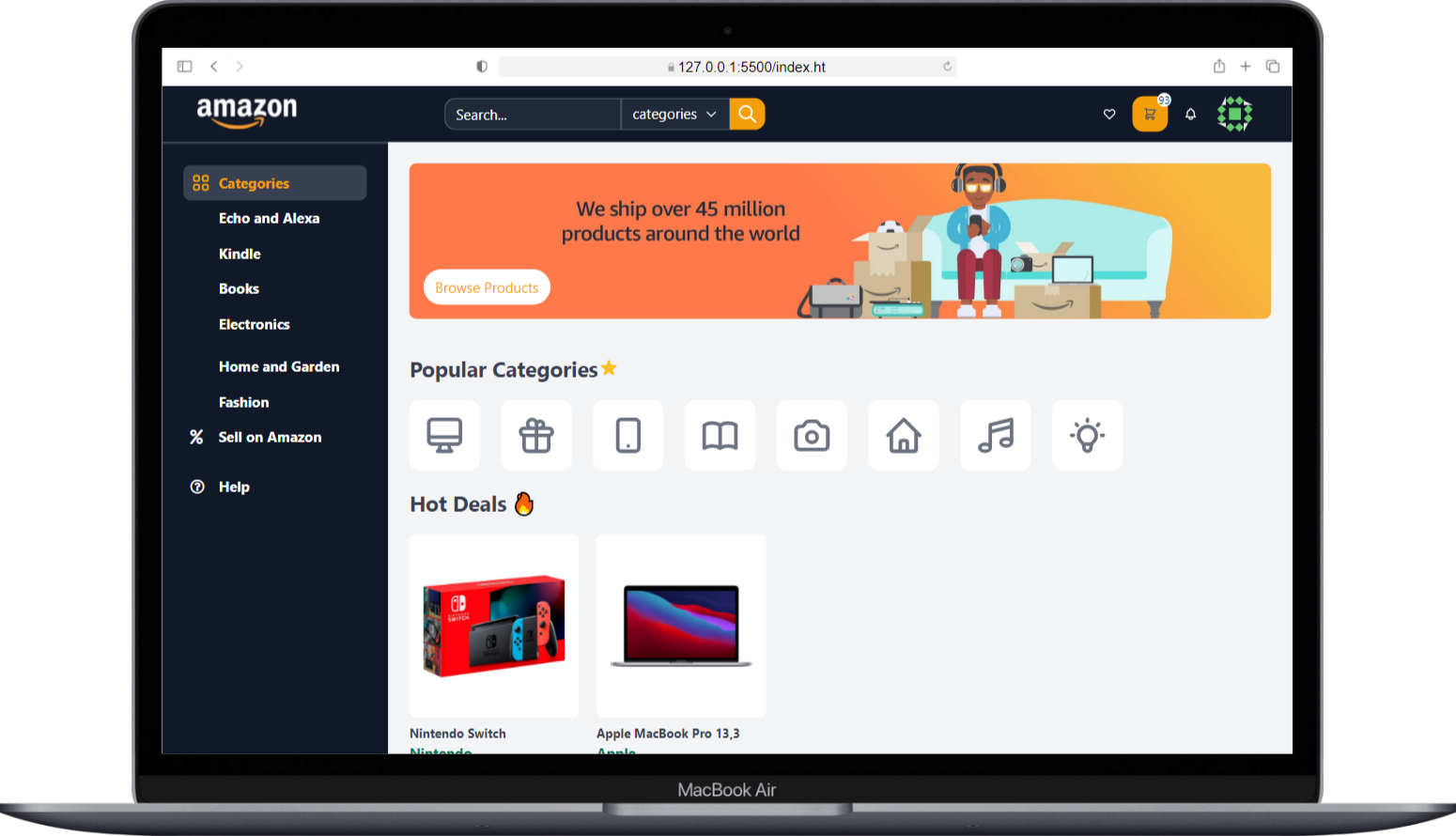 GitHub - paragrudani1/amazone-2.0: Amazon 2.0 with cart functionality ...