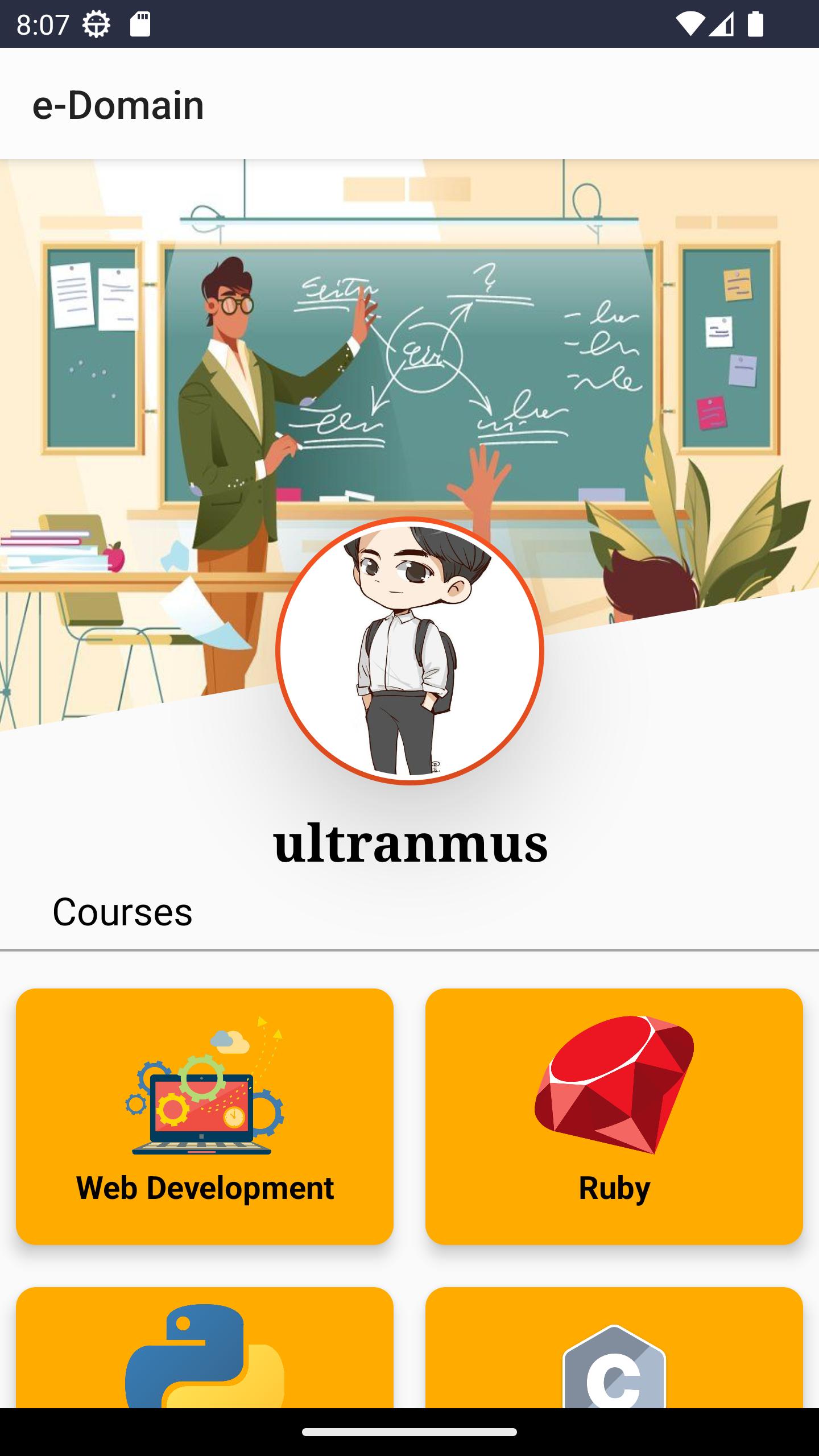 GitHub - Ultranmus/e-Learning-App