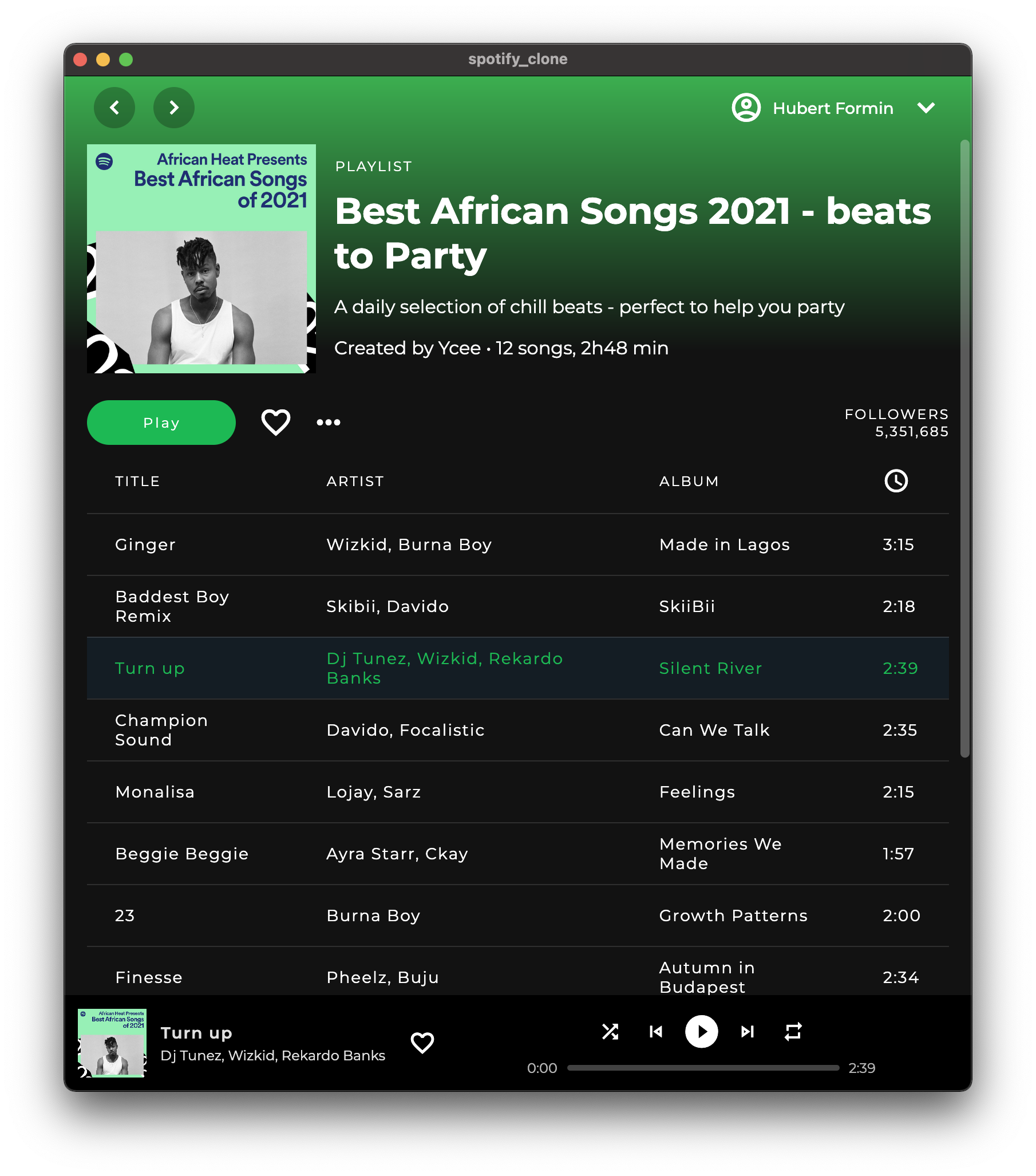 GitHub - Hubertformin/spotify_flutter_clone