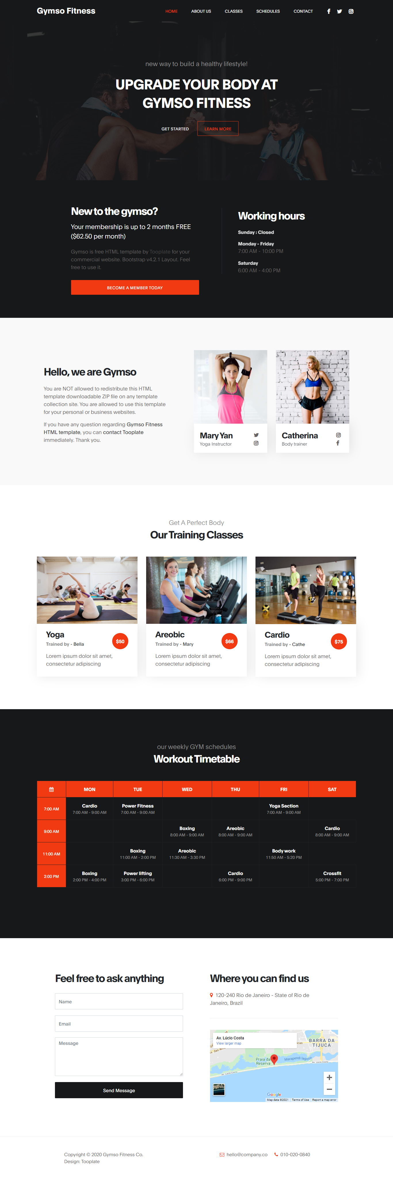GitHub - RaheesAhmed/Gym-template: I get this PSD from Google and converted it into React.