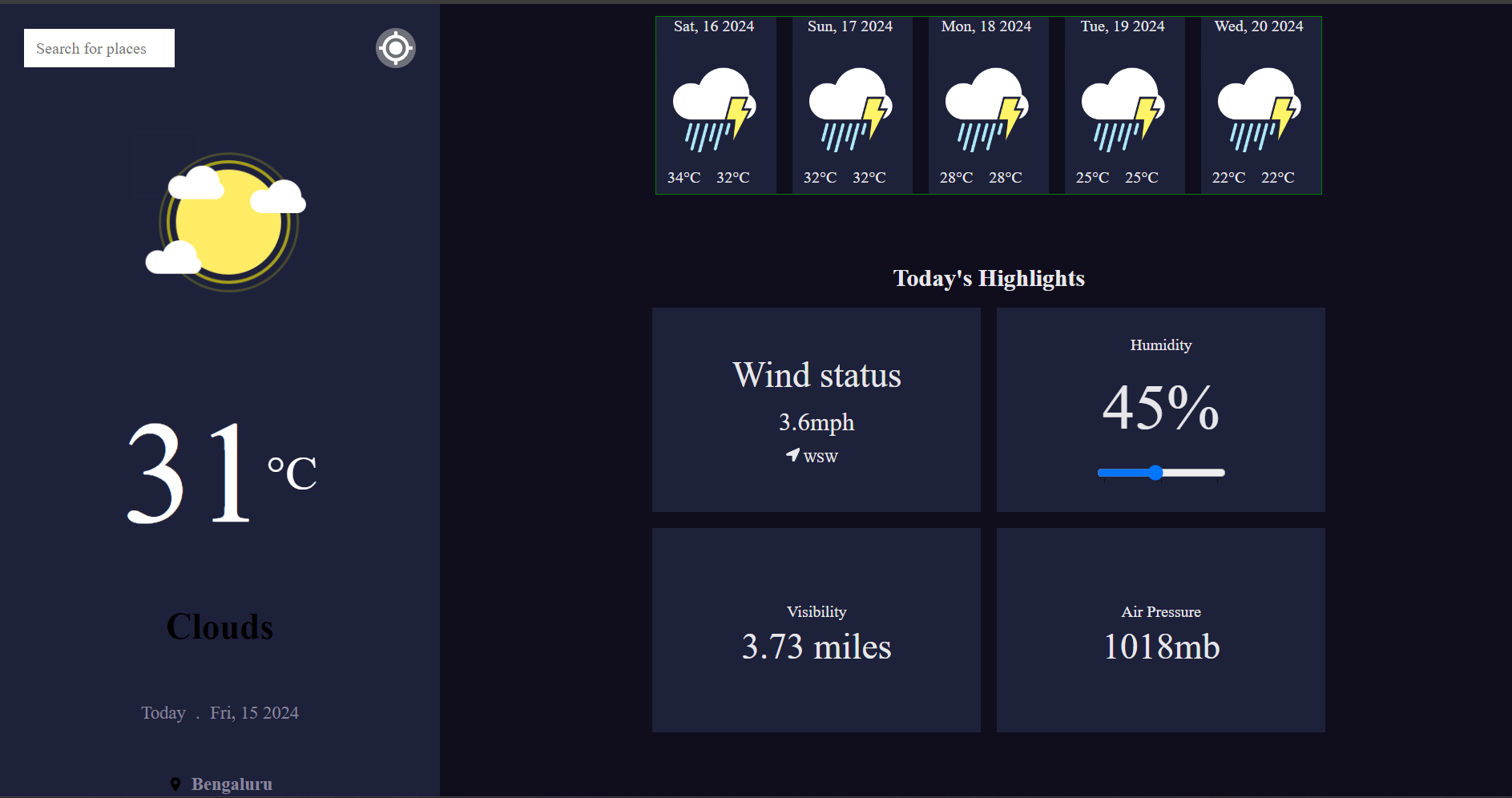 GitHub - Abishek5656/Weather-app: Create a weather app in React with ...