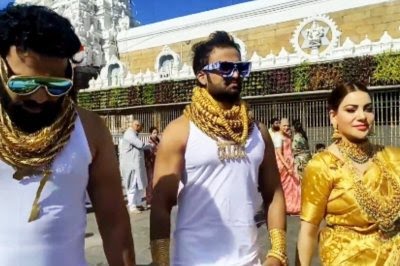 वेंकटेश्वर मंदिर के दर्शन करने पहुंचा पुणे का 'गोल्डन' भक्त : 25 KG की ...