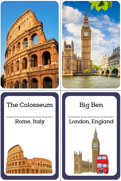 Inskru | การ์ดเกม D'Slap : World's Famous Attractions