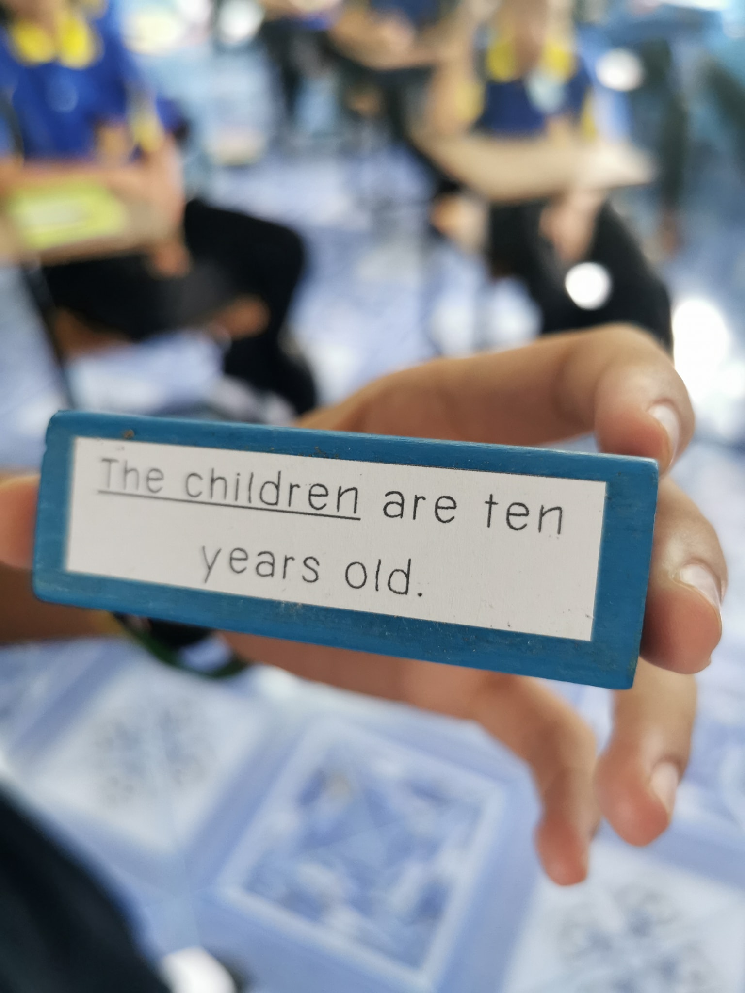 Inskru | ๋Jenga game "Subject Pronouns"