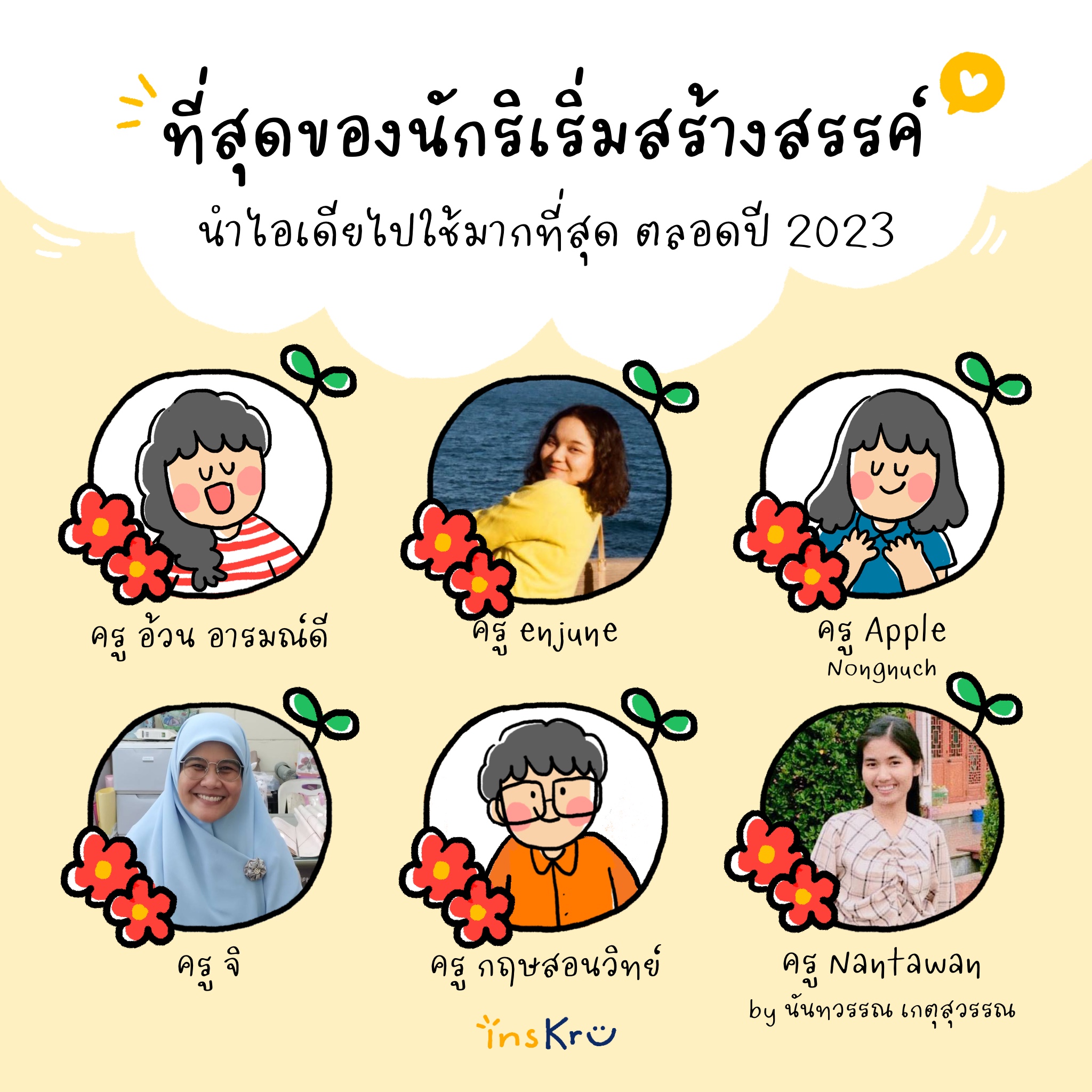 Inskru | ที่สุดแห่งปี 2023 ในเว็บไซต์ insKru.com