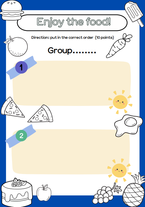 Inskru | ชุดกิจกรรมภาษาอังกฤษ เรื่อง Food & Drink ป.3