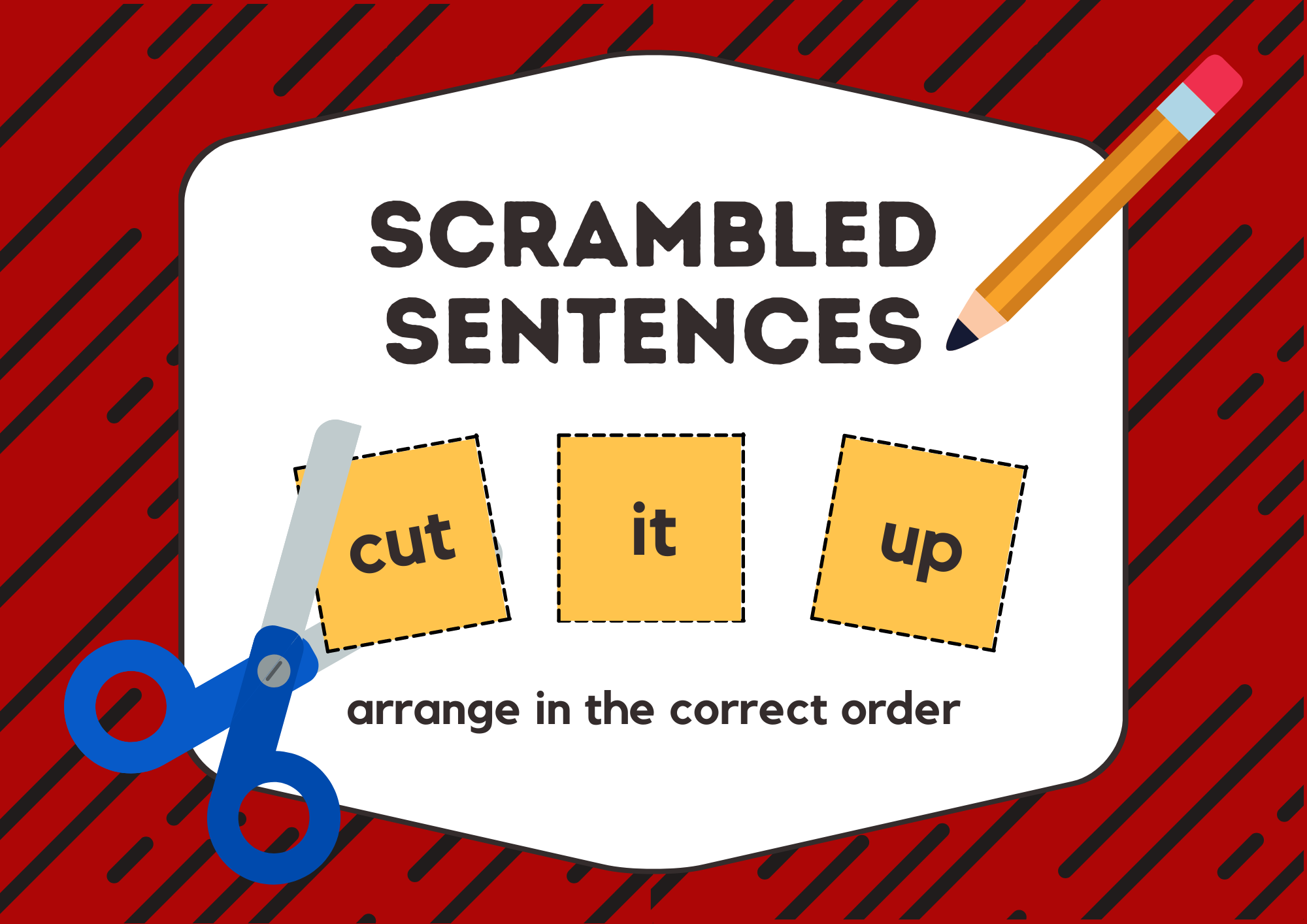 Inskru | Scramble sentences cards