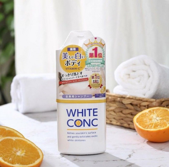 Review Sữa tắm dưỡng trắng da White Conc Body Shampoo CII Nhật Bản