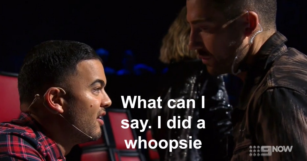 The Voice cheating scandal: When Guy turned for Wolf Winters.