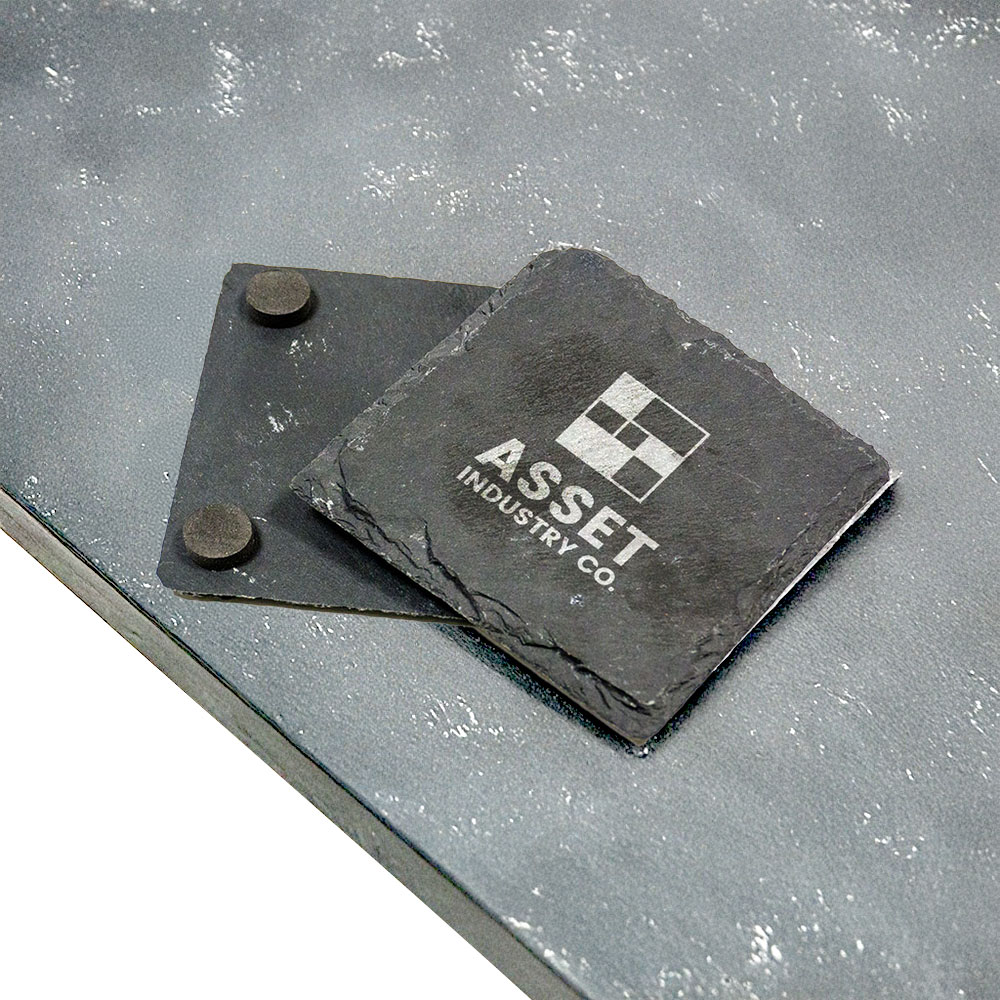 Black Slate Coaster | Stylish Corporate Gifts Dubai