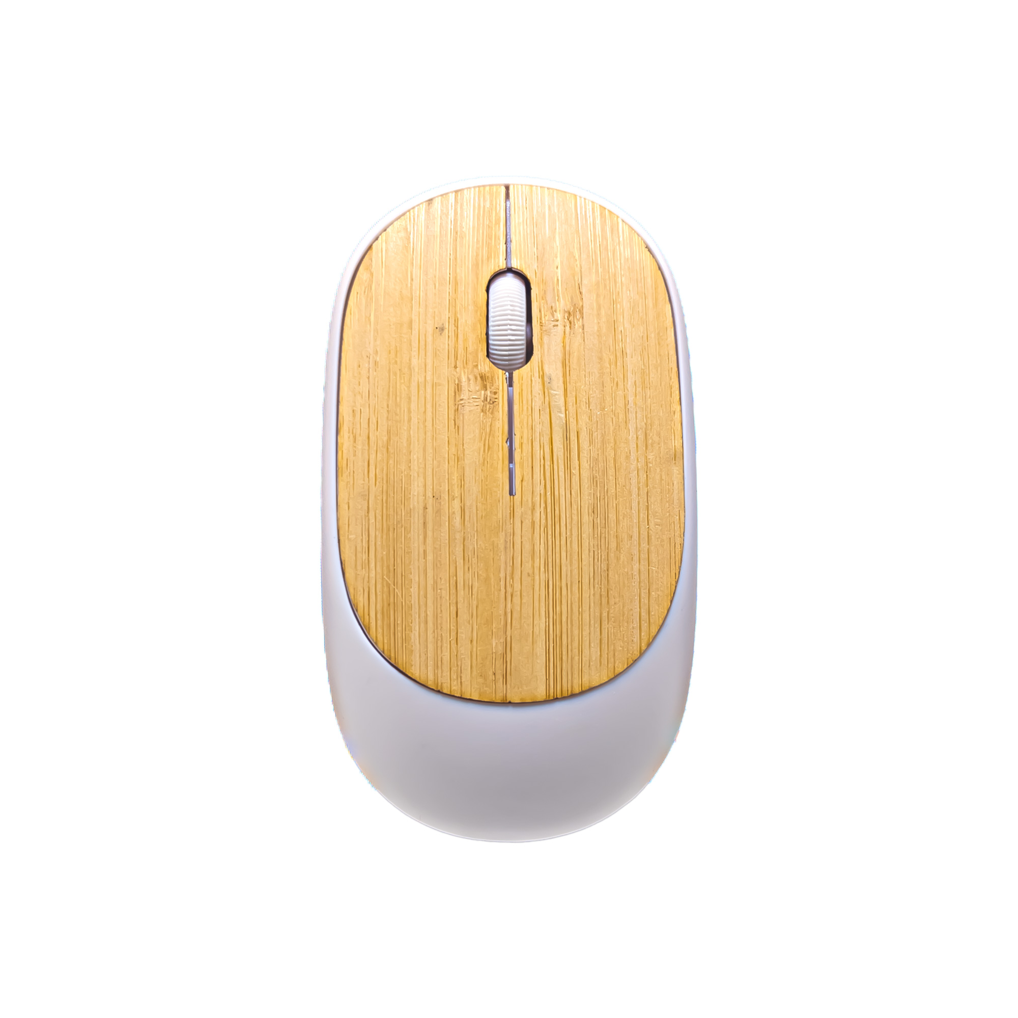 Bamboo Wireless Mouse White – Eco-Friendly Promotional Tech Gift in Dubai