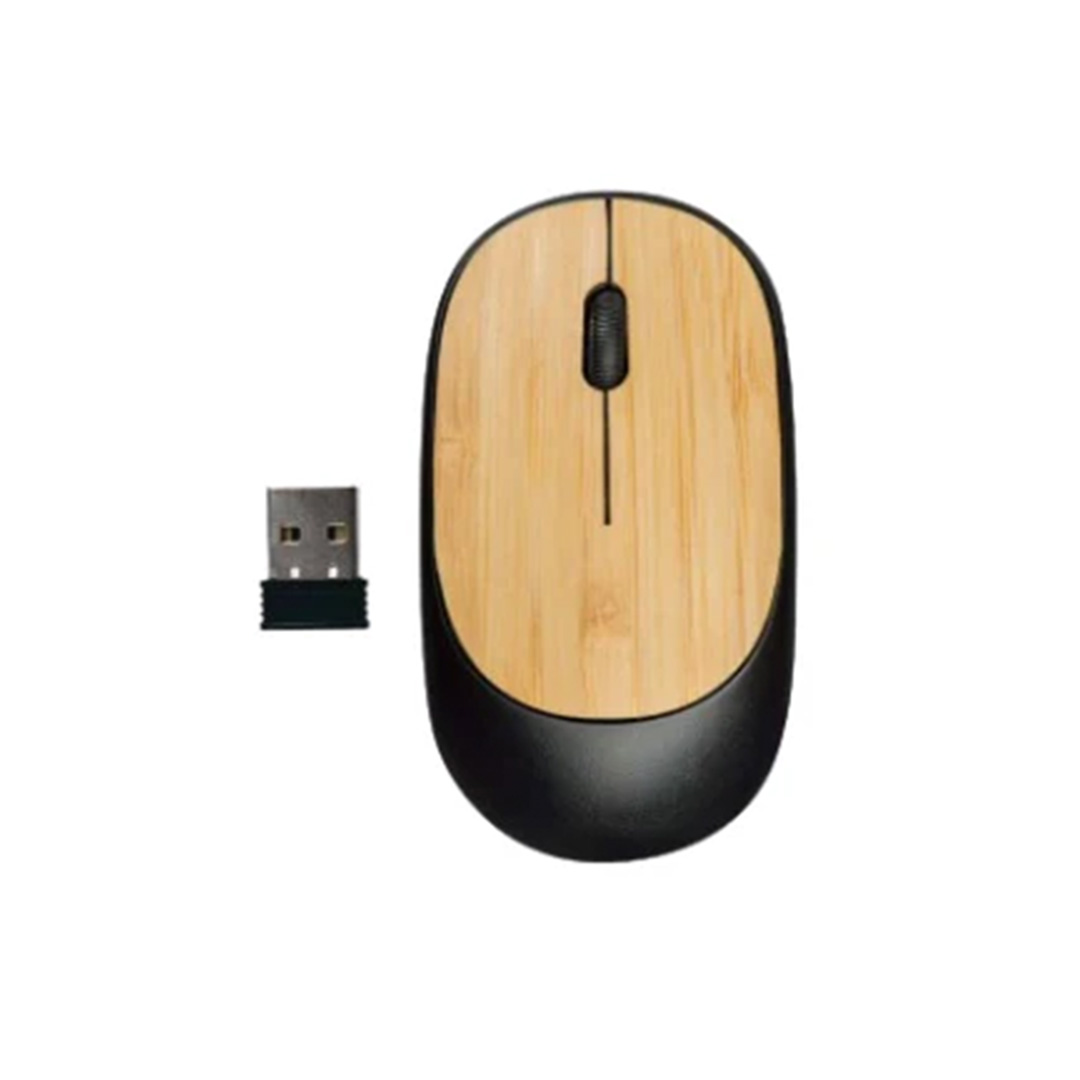 Bamboo Wireless Mouse Black – Eco-Friendly Tech Gift in Dubai