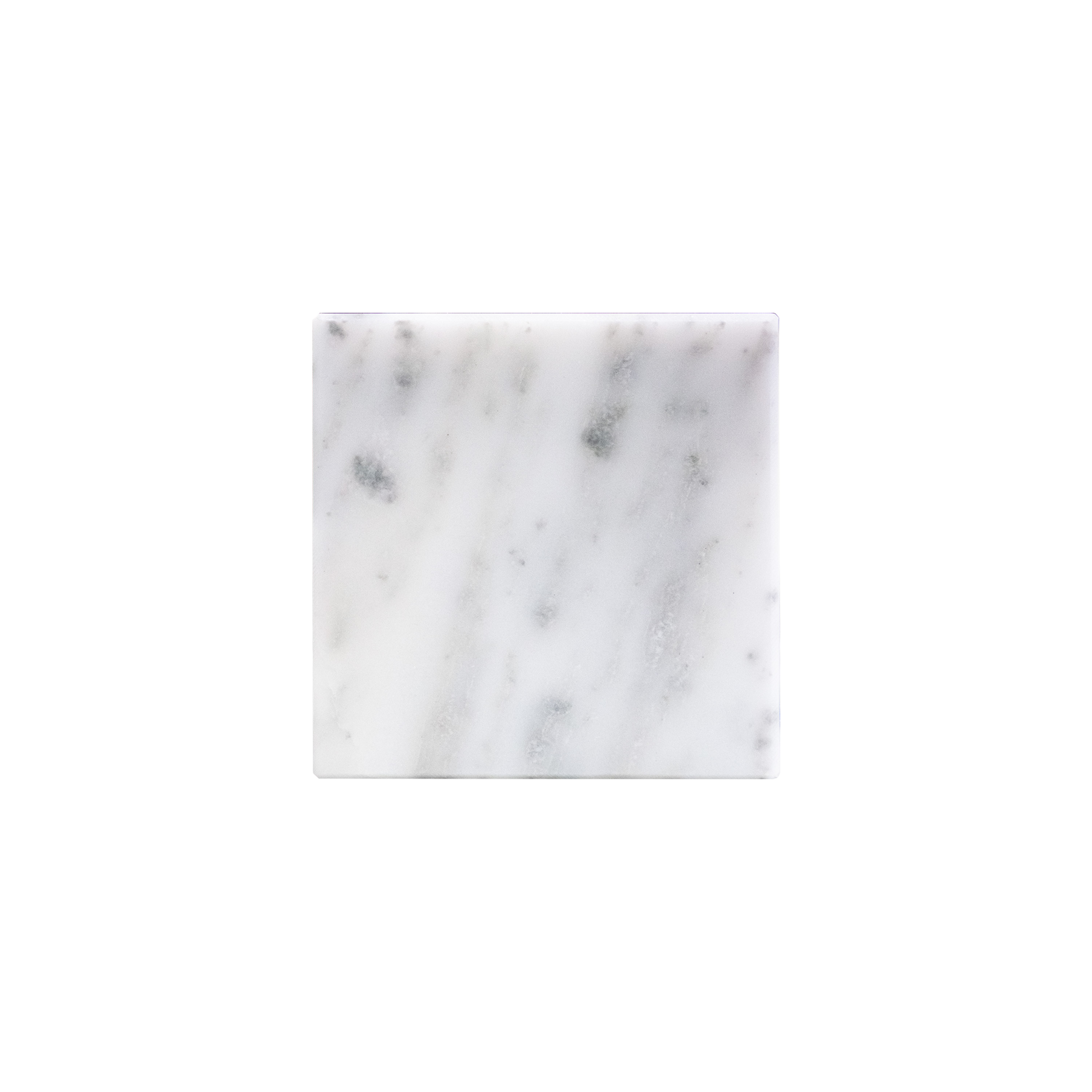 White Marble Square Coaster – Premium Stone Drink Mat