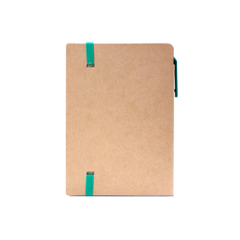 A6 Craft Notebook with Pen and Post-it Notes | Green | Customizable ...