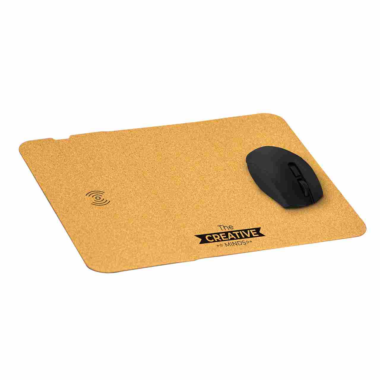 Cork Mouse Pad with Wireless Charging | Eco-Friendly Corporate Gifts Dubai