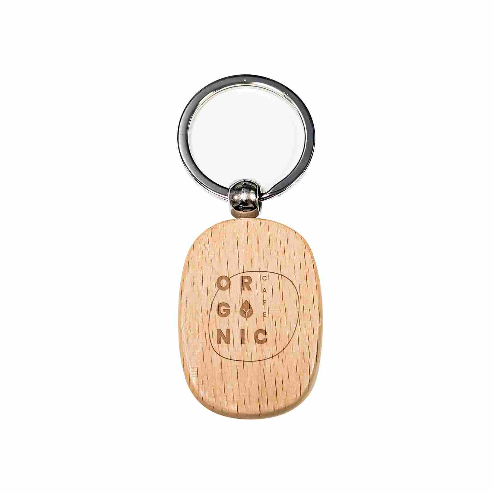 Oval Bamboo Keychain | Sustainable & Customizable Keychain