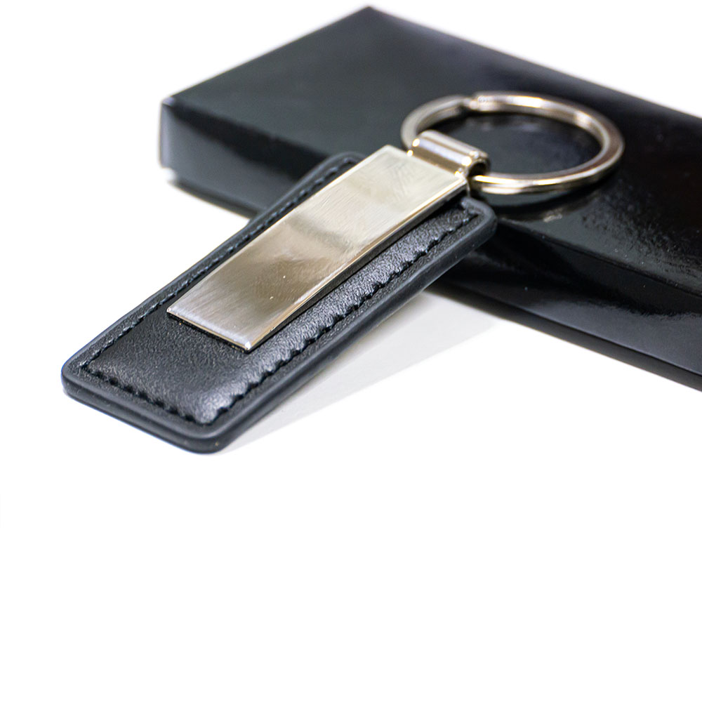 PU Keychain with Metal Plate | Custom Corporate Gifts Dubai