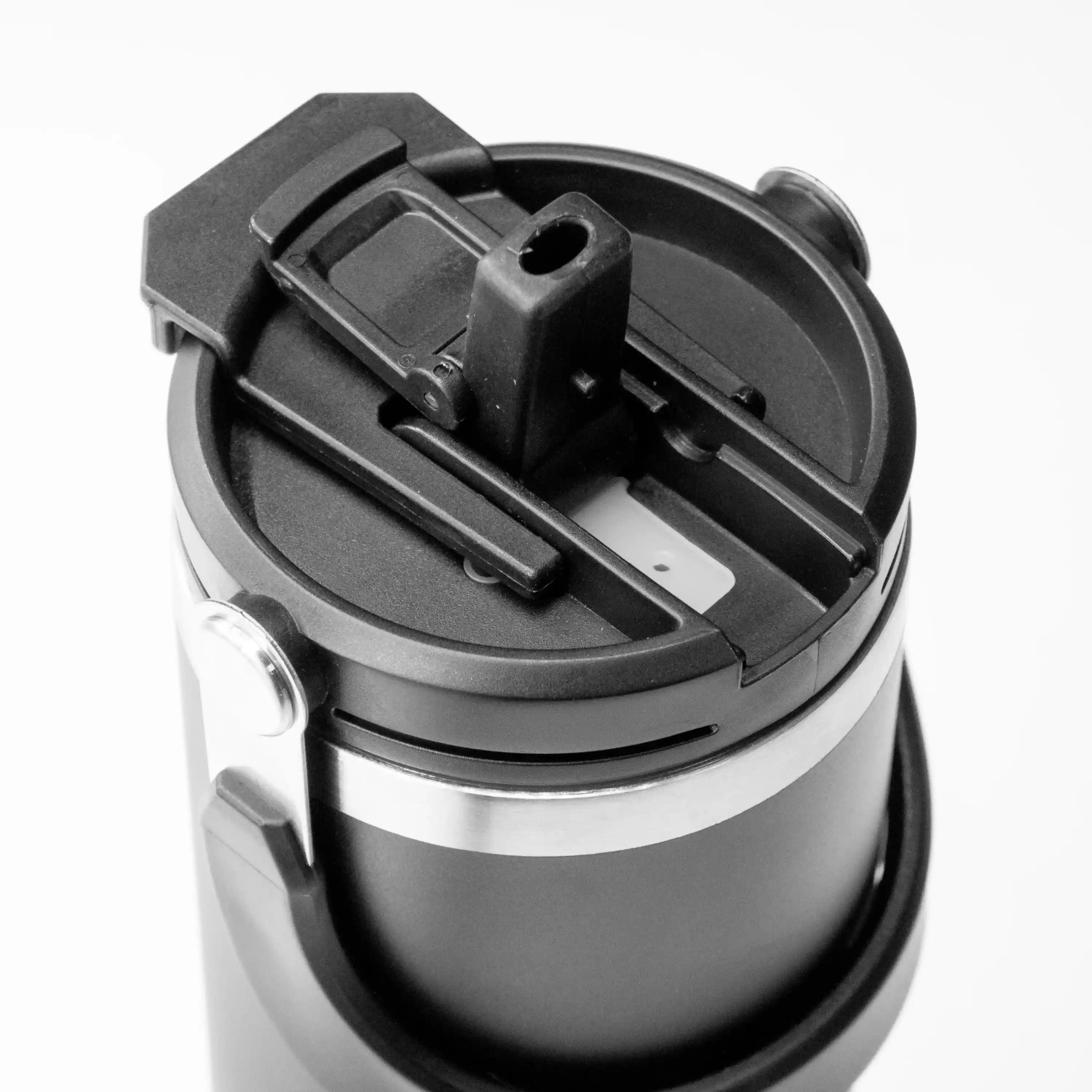 Black Tumbler with Handle and Sipper – Corporate Gifts Dubai