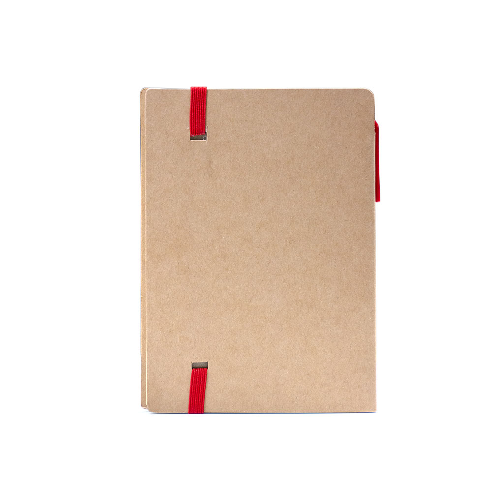 A6 Craft Notebook with Pen and Post-it Notes | Red | Custom Corporate Gifts