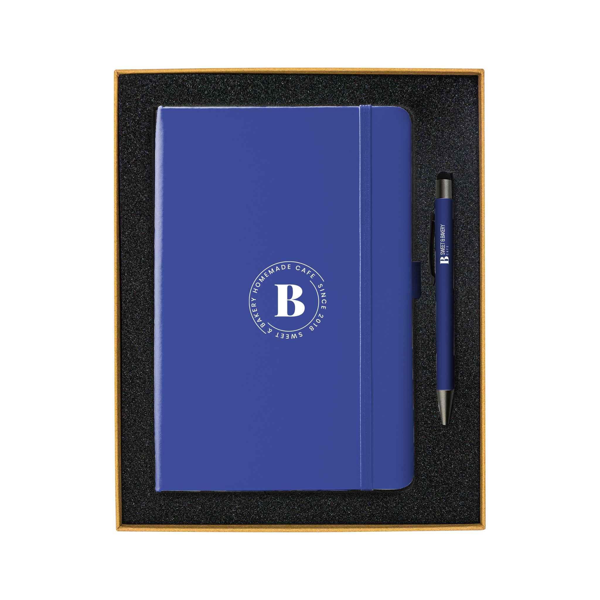 Stylish Blue Notebook & Pen Gift Set | Corporate & Promotional Gifting
