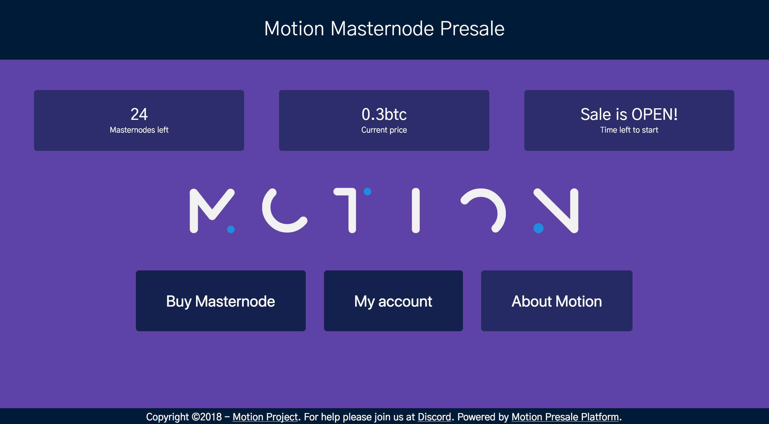 GitHub - motioncrypto/presale-platform: A customizable presale platform for Masternode Coins.