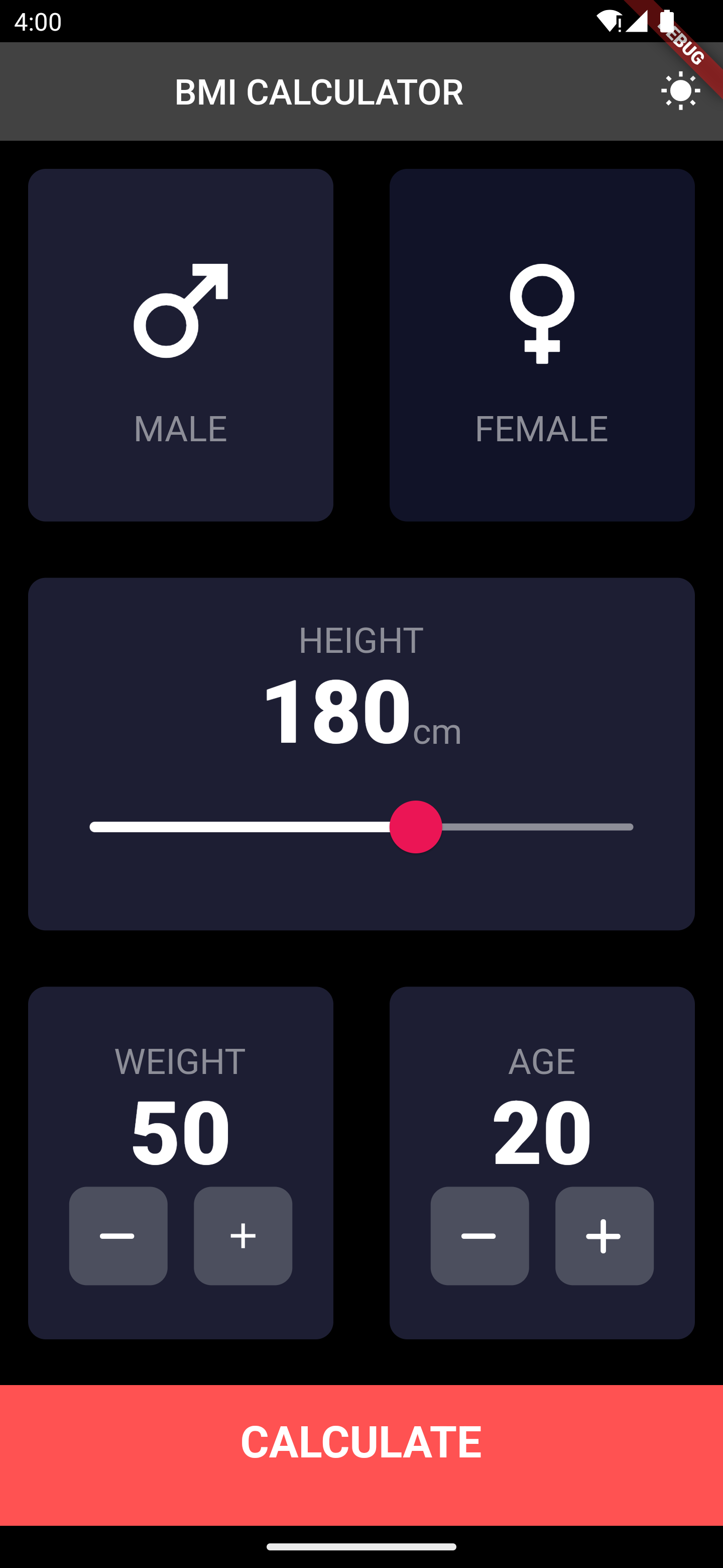 GitHub - FlutterVivekKumar/BMI_Calculator