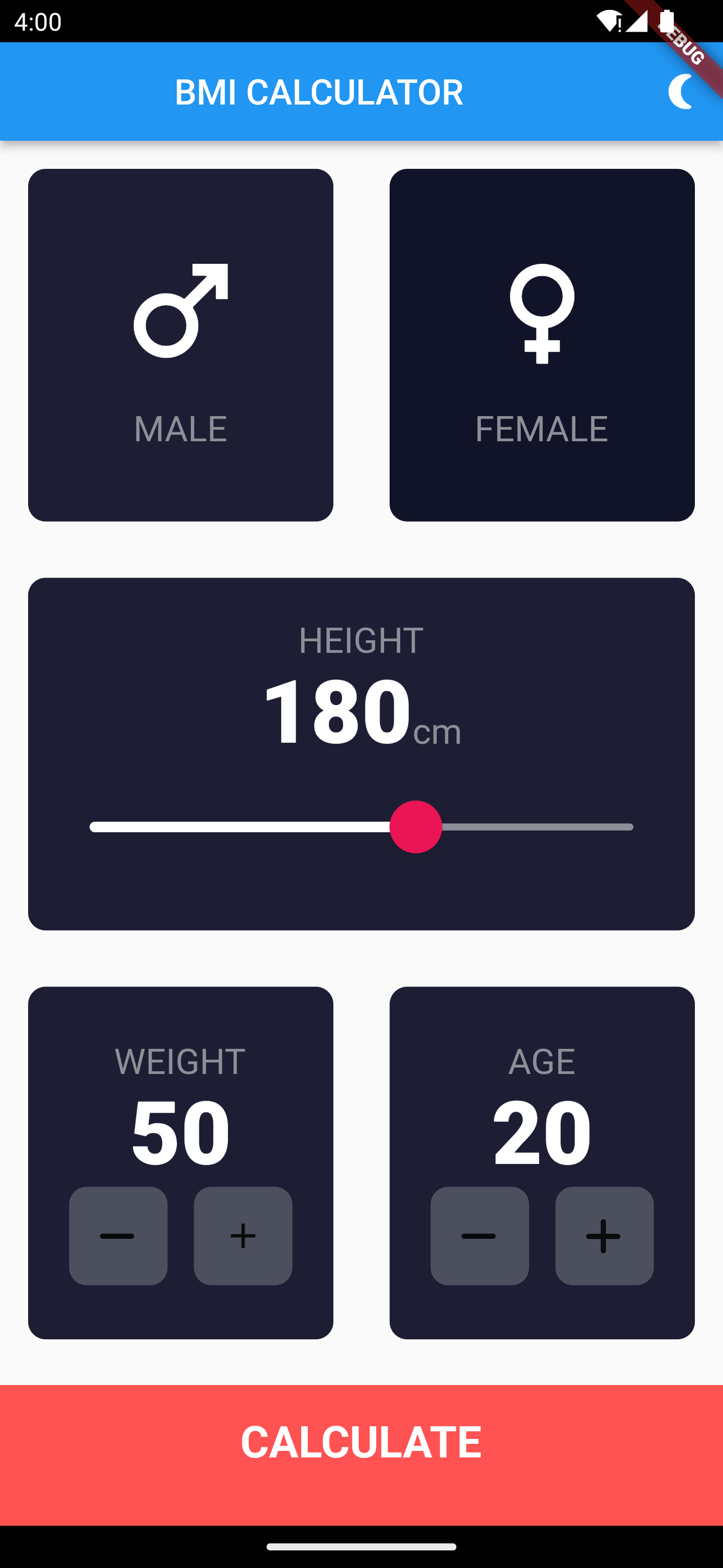 GitHub - FlutterVivekKumar/BMI_Calculator