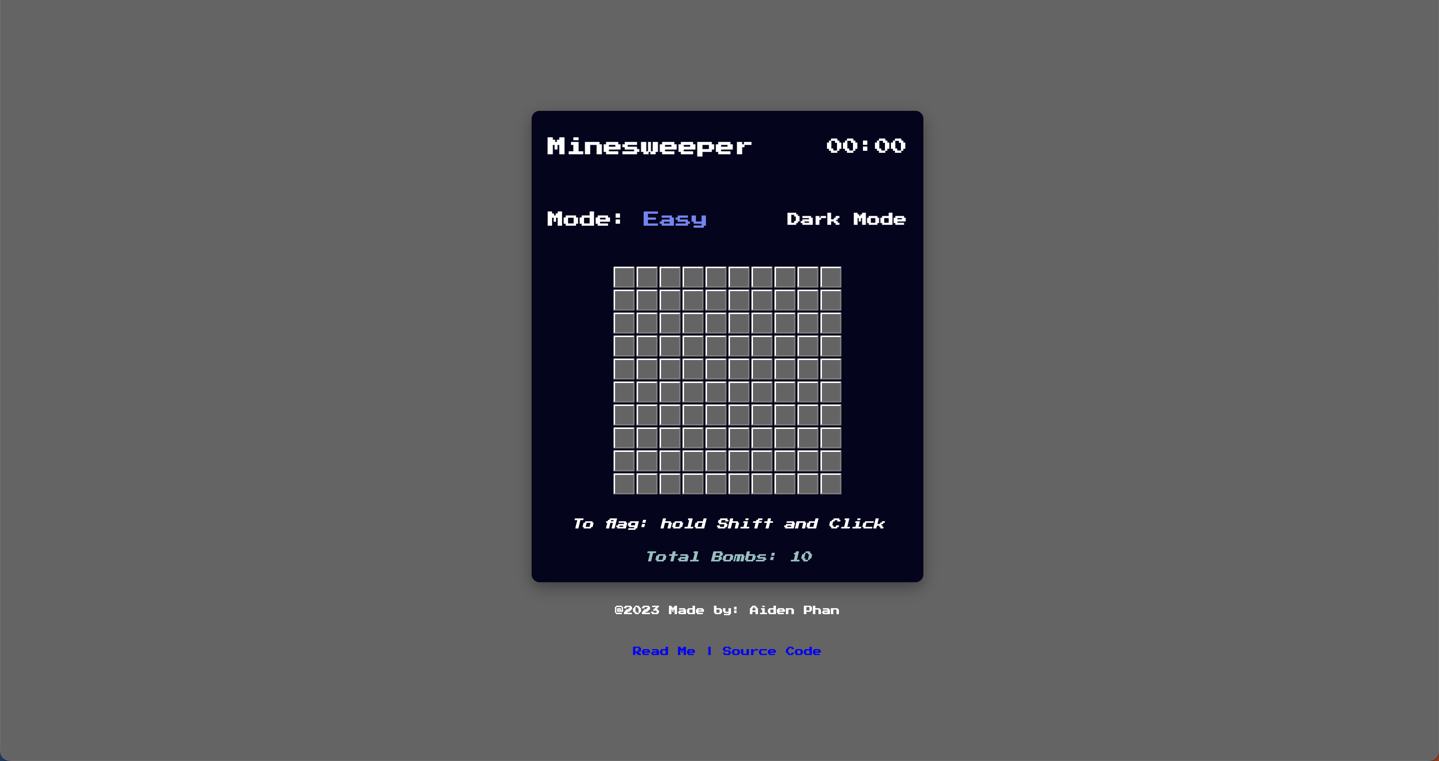 GitHub - aiden-thanhp/minesweeper