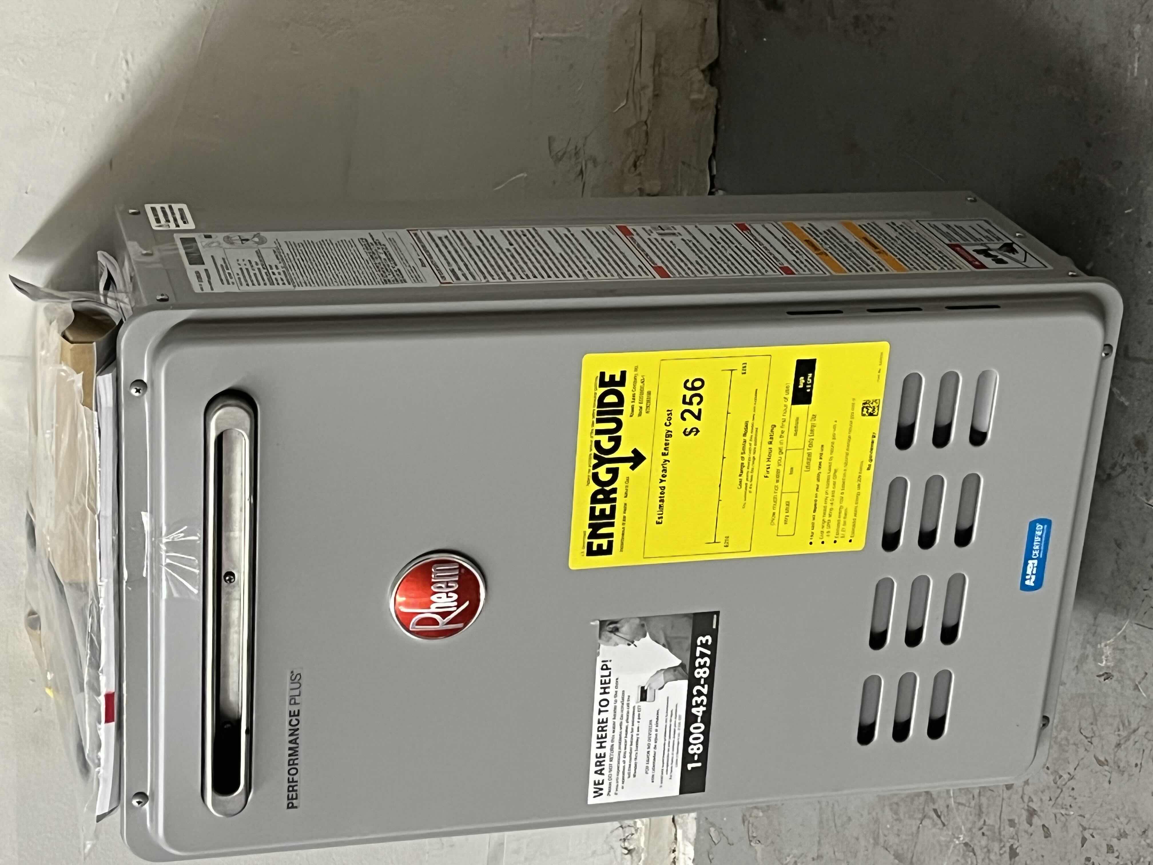 RHEEM PERFORMANCE PLUS TANKLESS WATER HEATER MODEL ECO200XLN3-1 for ...