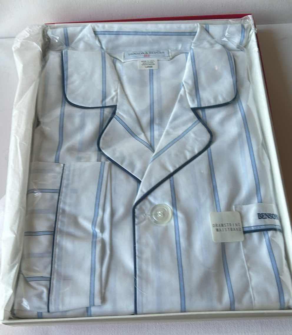 NEVER WORN- VINTAGE BENSON AND HEDGES MENS PJ’s SIZE L IN ORIGINAL BOX ...