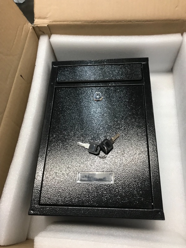 DuraBox Wall Mount Locking Drop Box Steel Mailbox for Rent Payments ...