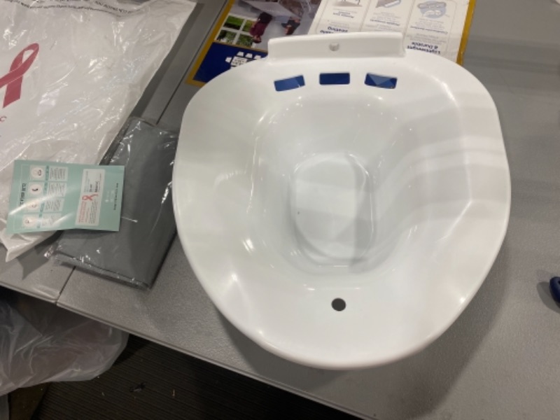 Upgraded Toilet Sitz Bath Tub for Elderly Hemorrhoids Elongated Toilet ...