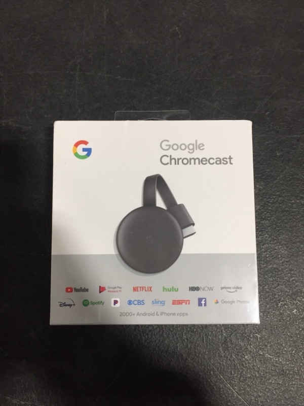 Google Chromecast - Streaming Device with HDMI Cable - Stream Shows ...