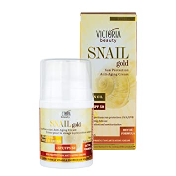 Victoria Beauty Snail Gold Sunscreen with Broad Spectrum SPF 50 – 3 in ...