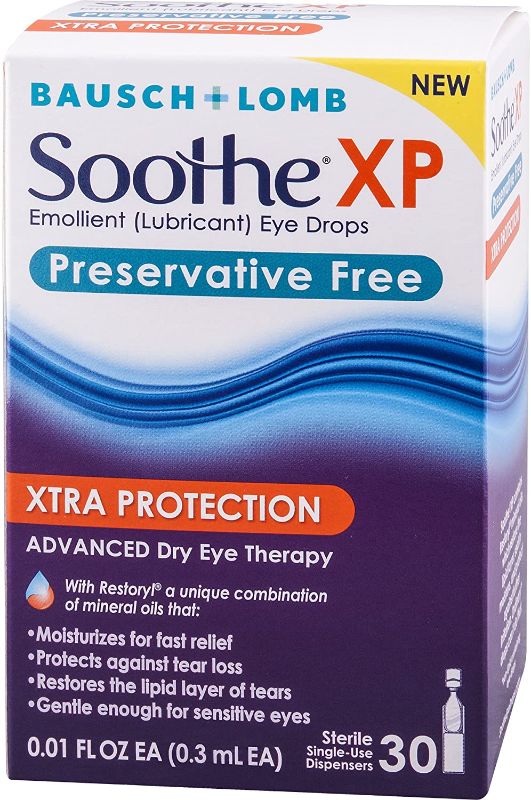 Eye Drops by Bausch & Lomb, Lubricant Relief for Dry Eyes, Soothe XP ...