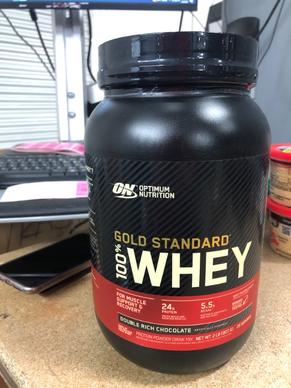 Optimum Nutrition Gold Standard 100% Whey Protein Powder, Double Rich ...