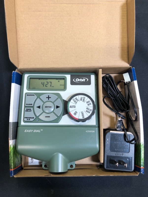 Orbit 57594 Orbit Easy Dial Programmable 4 Zone Indoor Sprinkler Timer ...