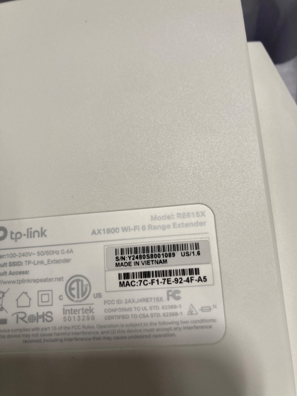 TP-Link AX1800 WiFi 6 Range Extender with Ethernet Port Internet Signal ...