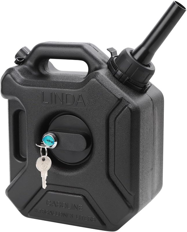 Mokuo Gas Tank in PP Material Fit for Most Motorcycle ATV UTV,3L,Black ...