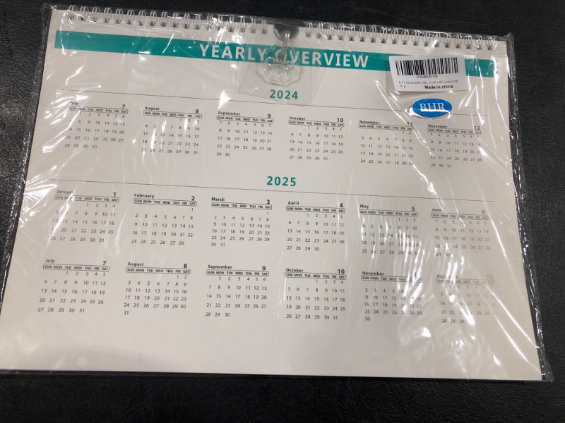 BHR Calendar 2024-2025 - Wall Calendar From July 2024 to December 2025 ...